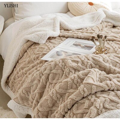 被子毛毯 velvet thick warm winter quilt duvet 2sides blanket
