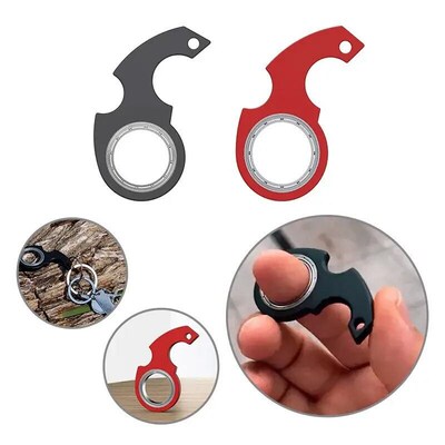 Fingertip Rotation Decompression 钥匙链 Fixture Spinner