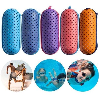 EVA Swimming Goggles Storage Box Swim Goggle Case with Clip