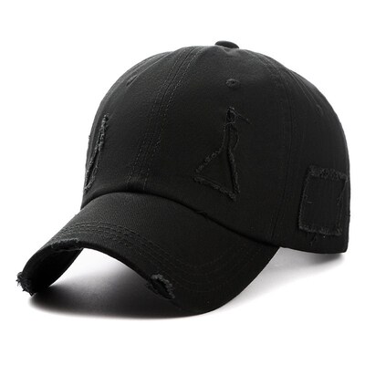 ndy Setwear Hip Hop Worn Hole Face Cap For Women Men Orange