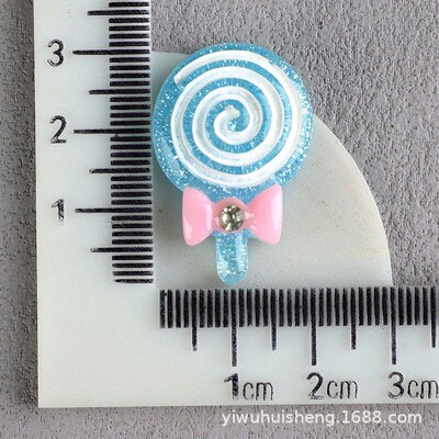Sparkling Diamond Lollipop Resin Candy Hair Accessory DIY Cr