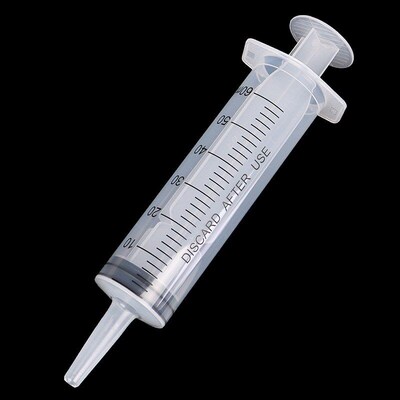 1PCS 50/60ML Plastic Feeding Syringe Reusable Pump With 80cm