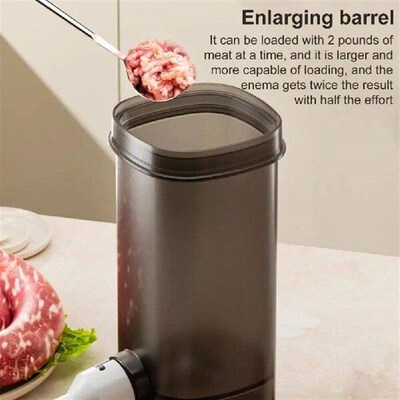 Sausage Machine with 4 Stuffing Tubes Manual Sausage Maker