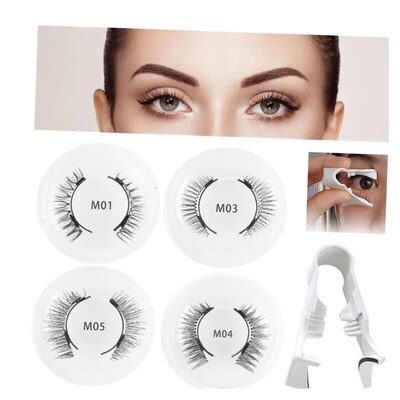 1 Pair Magnetic False Eyelashes 3D Makeup Eyelash Extension