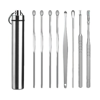 8/7/6pcs Ear Cleaner Wax Removal Tool Earpick Sticks Earwax