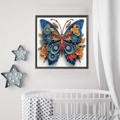 5D DIY Partial Special Shaped Drill Diamond Painting Butterf