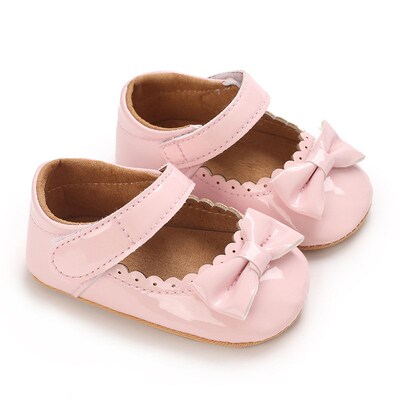 Spring Autumn 01Y Cute Bow Princess Baby Walker Shoes for Gi