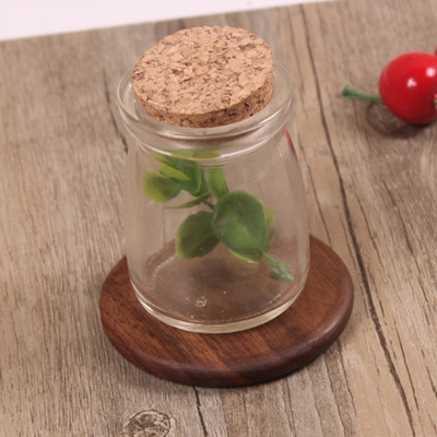 Tea Coffee Cup Pad Placemats Decor Walnut Wood Coasters Dura