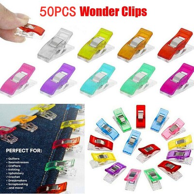 Multipurpose Sewing Clips Plastic Craft Quilting Crocheting