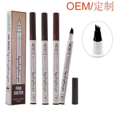 4 Point Eyebrow Pencil Waterproof Liquid Eyebrow Pen Makeup