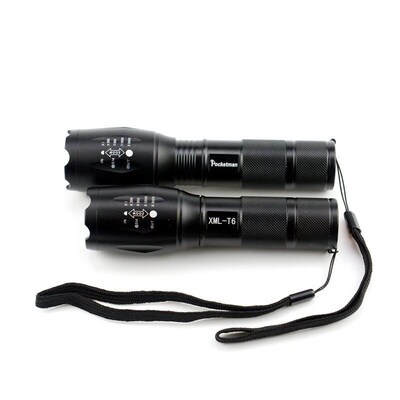 LED Rechargeable Flashlight Pocketman XML T6 linterna torch