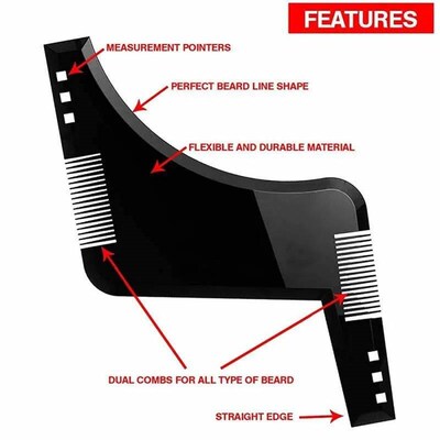 Men Beard Comb Beard Care Template Beard Brush Moustache Mou
