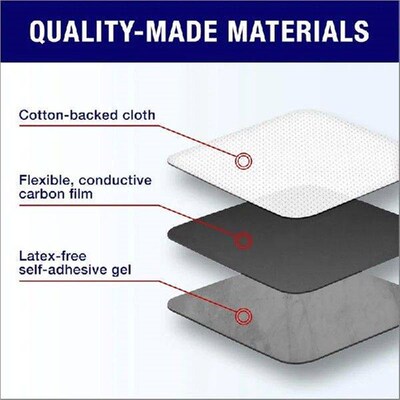 AZ-50 PCS Electrodes Pads White Non-Woven Fabric + Gel For