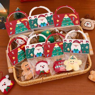Cartoon Christmas Plush Pendant Keychain耶诞毛绒挂件钥匙扣