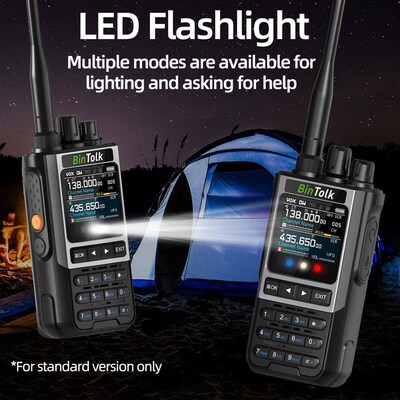 BinTolk BT8200 Walkie Talkie 10W Long Range Multi Band Wirel