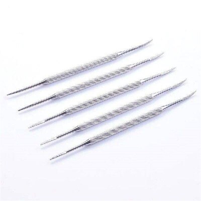 1/2PCS Stainless Toe Nail File Double Ended Pedicure File