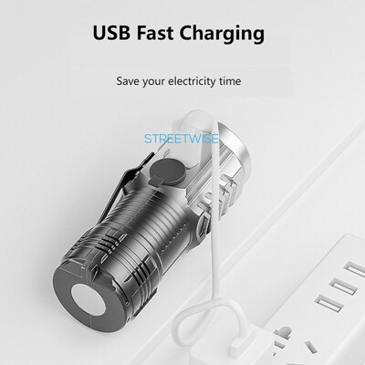 Mini LED lamp beads super bright flashlight three-eye