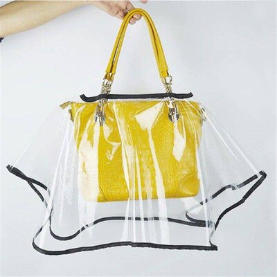 Luxury Bag Rain Coat for Women Men Portable Foldable