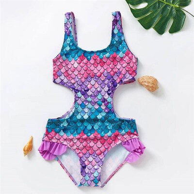Girls Swimwear 2~14Years Children Swimsuit One Piece Girls S
