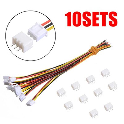 10Sets XH2.54 XH 2.54mm 3-Pin Connector Plug With Wires Cabl