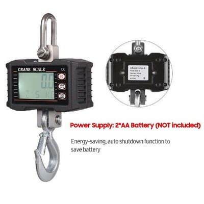 1000kg Digital Hanging Scale Crane Scale LCD Backlight