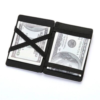 New Fahion Slim Men Leather Magic Wallet Deigner Credit Car