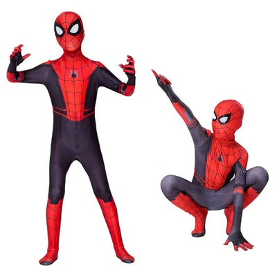 Spiderman Copl Fant Cotume Jumpuit for Boy Girl Mile Morale