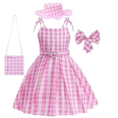 New Movie Barbi Girls Boys Costume Cosplay Clothes Children