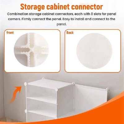 20 Pcs Grid Cube Connector Abs Connectors For Wire Cube