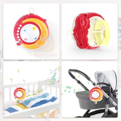 Baby Mobile Rattles Toys 0-12 Months For Baby Newborn Crib B