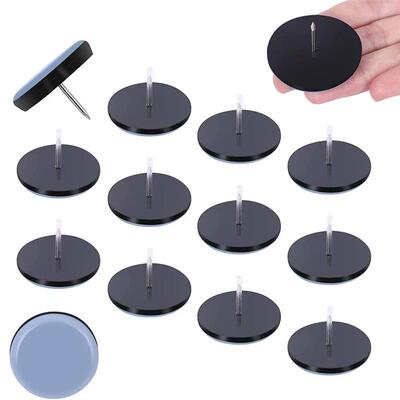20Pcs Furniture Leg Sliders Pads With Nail Feet Furniture Mo