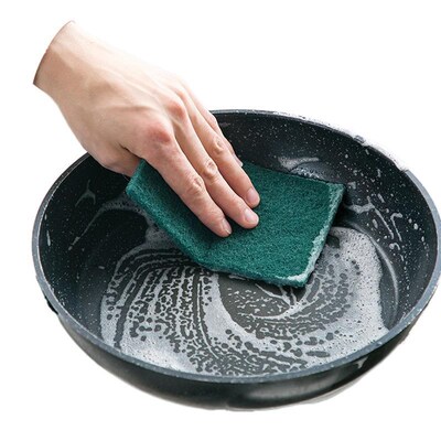 Household Doublesided Emery Sponge for Kitchen Cleaning Deco