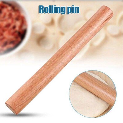 16/25/30/40cm Rolling Pin Smooth Surface Rounded Ends
