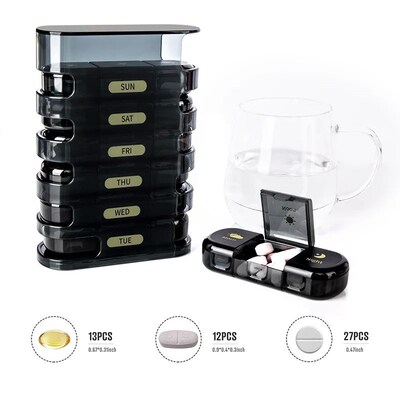 One week 21/28 medicine box sub-packing box go out portable