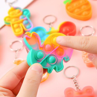 Creative Kids Rainbow Stress Relief Keychain Decompression T