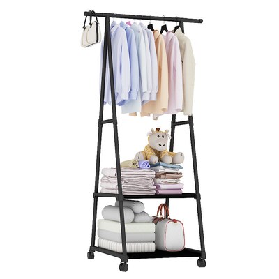 Southeast Asia Simple Clothes Rack Mobile Hanger Multifuncti