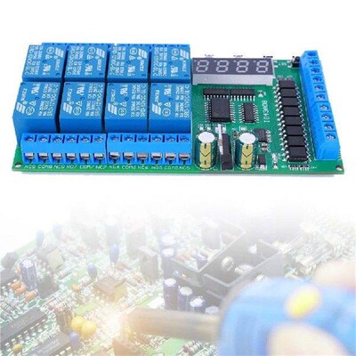 DC 12V 8 Channels Delay Relay Board Time Switch Relay