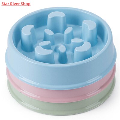 Pet Slow Eating Dog Bowl Slow Feeder Dog Food Bowl Hard Plas