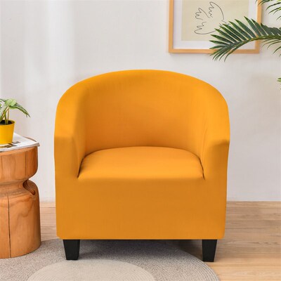 Solid Color Spandex Sofa Cover Relax Stch Single Seater Club