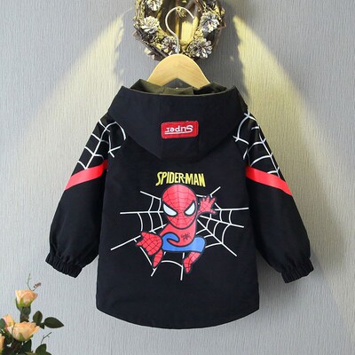 Spring Toddler Boys Clothes Spiderman Baby Children Jacket C