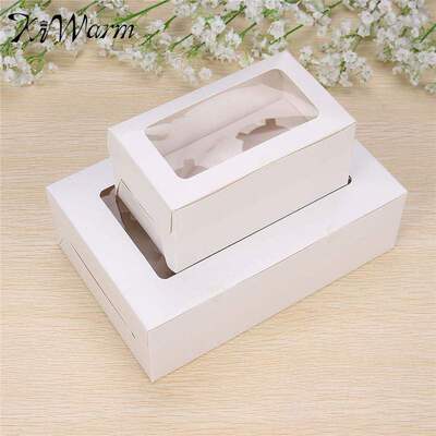 useful white paper cupcake cake boxes muffin pastry packagin