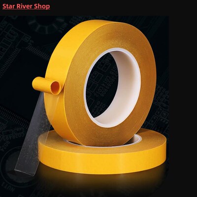1PCS 50M/Roll PET Double Sided Super Sticky Adhesive Tape He