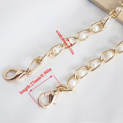 40-120cm Women Imitated Pearl Bag Chain Replacement Long Cro