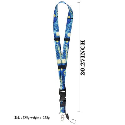 Van Gogh Starry Night Art Neck Strap Lanyards for Keys Keych