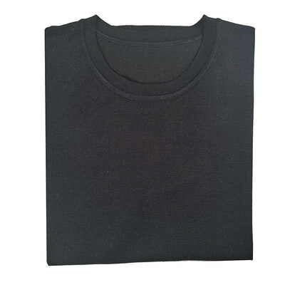 New Summer Solid Color Round Neck Mens Short-sleeved Mens