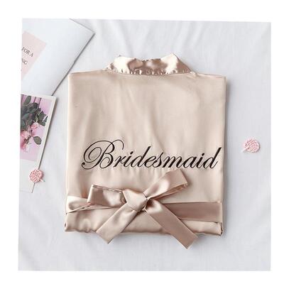 Bride with Team Bride Bathrobe Bride To Be Bridal Shower Bac