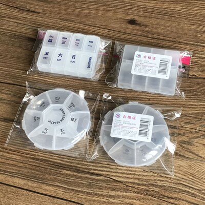 Pill Box Holder Weekly Medicine Storage Organizer Container