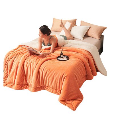 Lame Cashmere Duvet Blanket Throws Bed Cover Fleece Coverlet