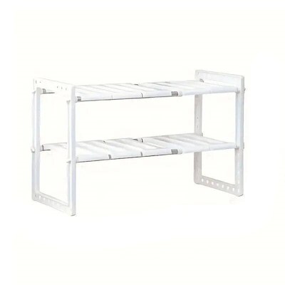Cabinet Organizer Shelves, Stackable Kitchen Counter Shelves