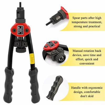 Portable 12in Labor-saving Hand Riveter BT-606 Double Insert